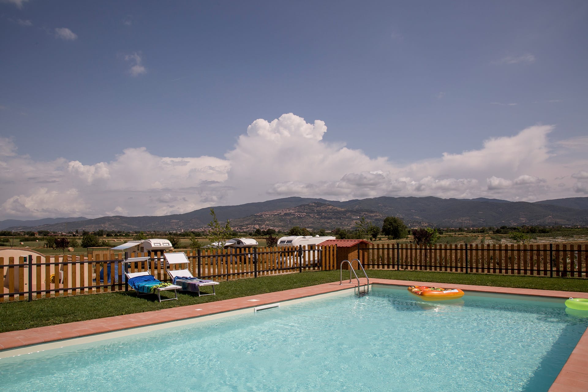campsite in Cortona Campsite in Cortona in the countryside and in the ...
